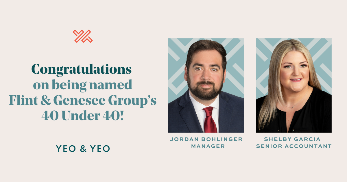 Yeo & Yeo’s Jordan Bohlinger and Shelby Garcia Named Among 40 Under 40 ...