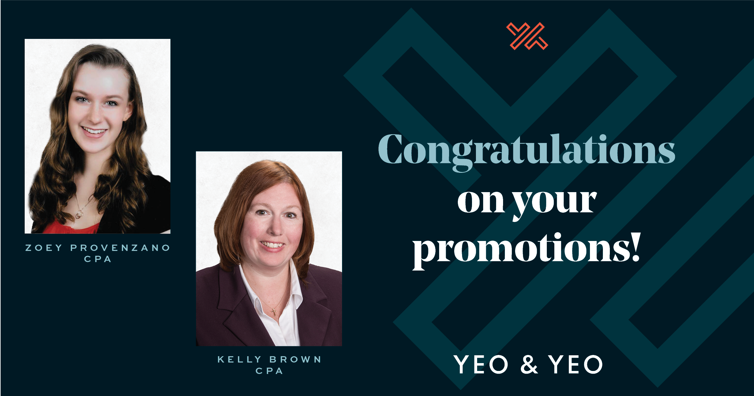 Yeo & Yeo Promotes Kelly Brown and Zoey Provenzano