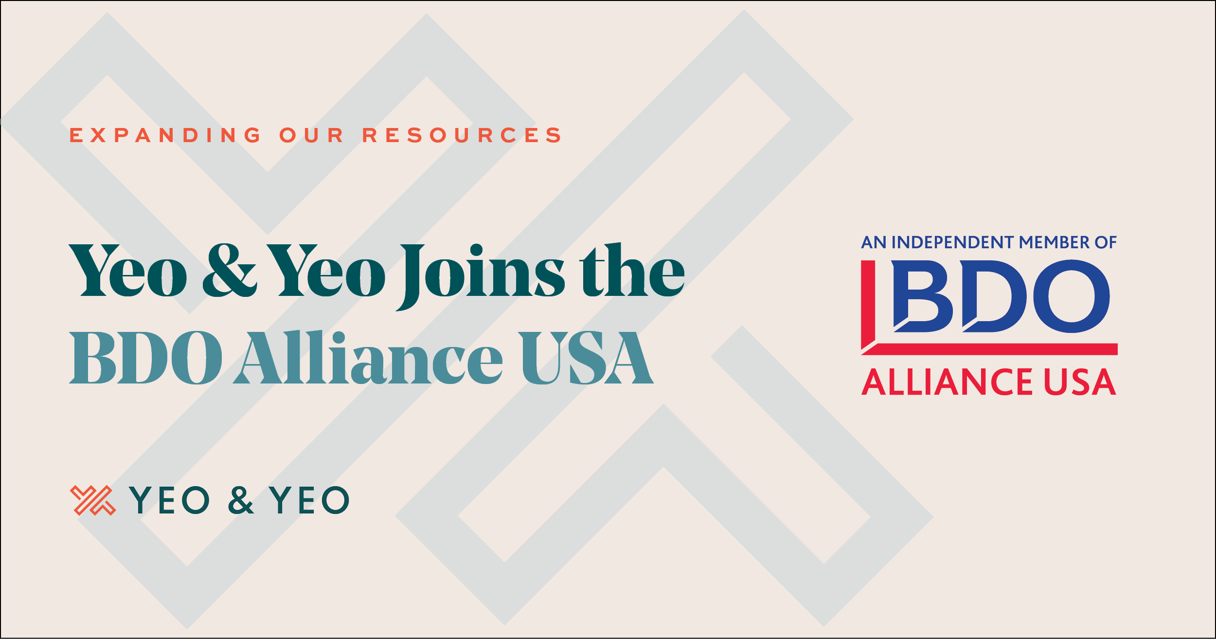 Yeo & Yeo Expands Resources Through Membership with the BDO Alliance USA