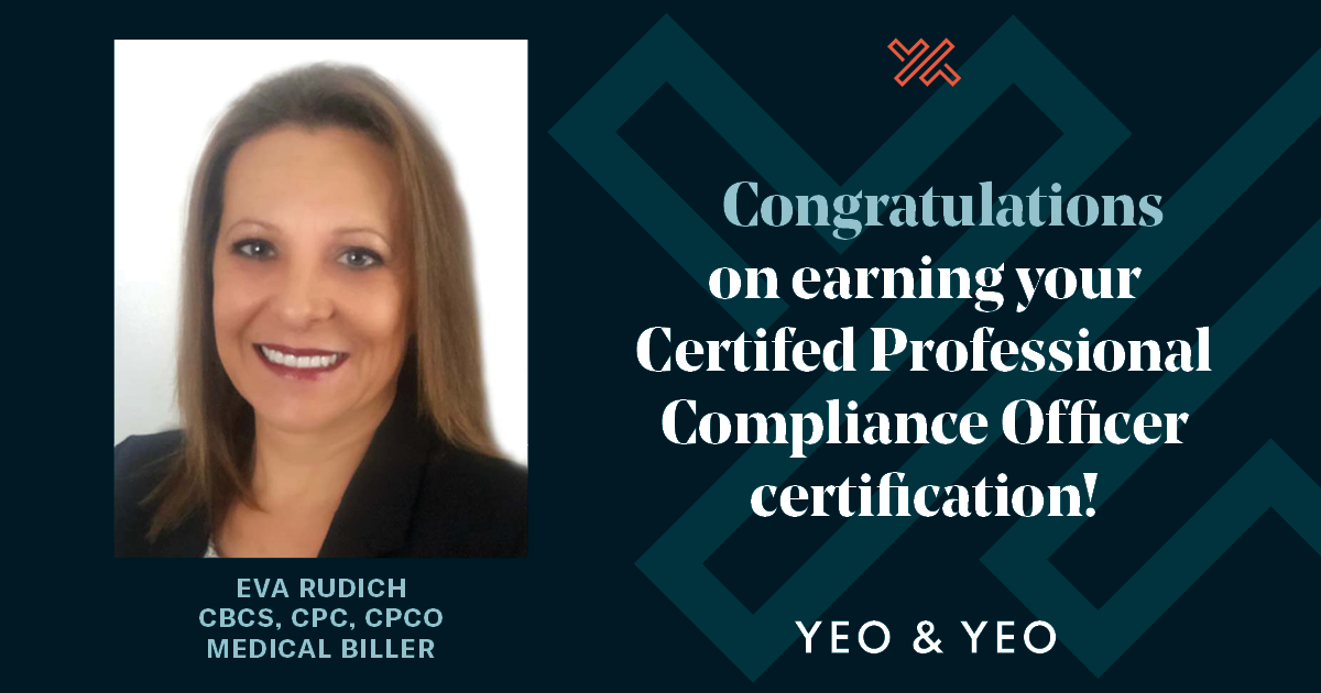 Eva Rudich Earns Certified Professional Compliance Officer (CPCO ...